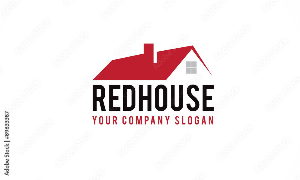 Logo Redhouse Stock-Vektorgrafik | Adobe Stock