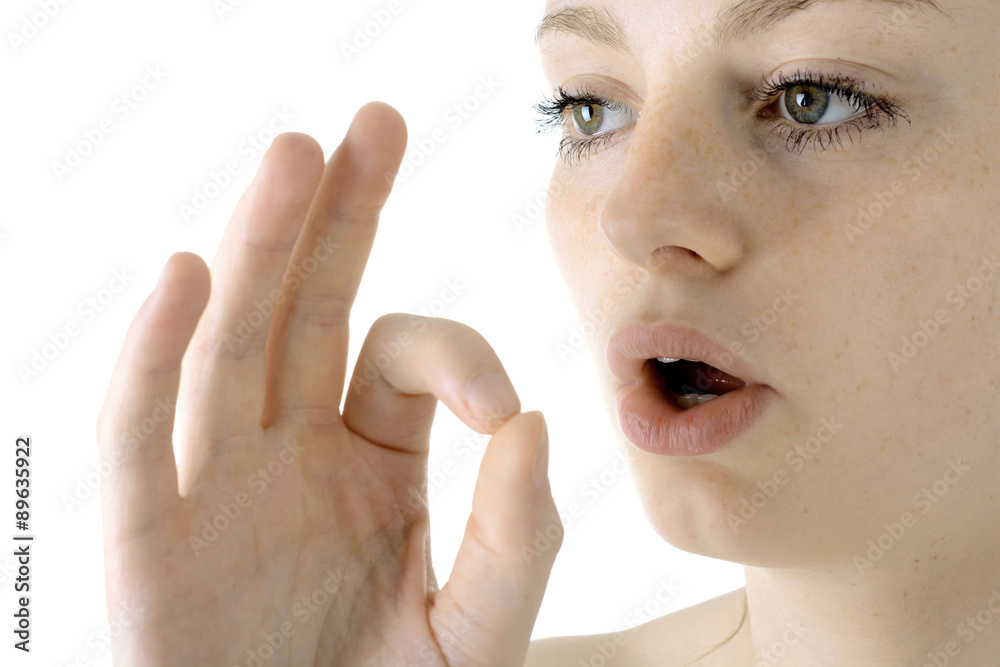 Patient bei Übung mit Mund für Logopädie, Sprachtherapie und ...