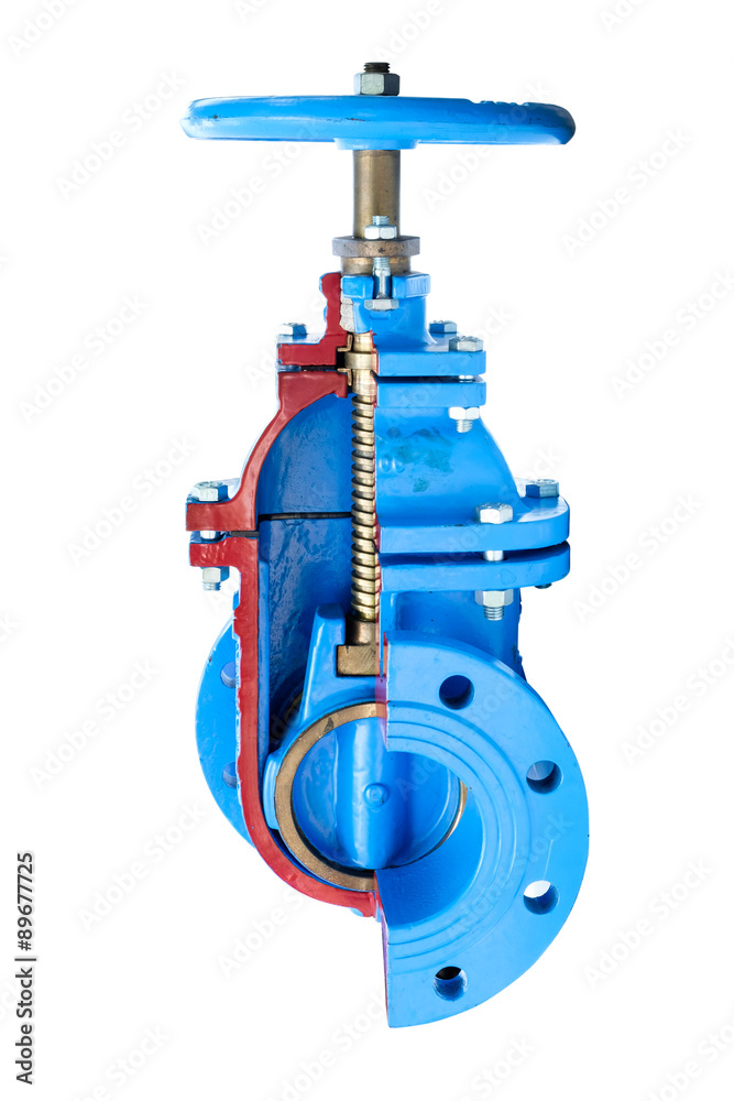 mechanic and part of underground gate valve for waterworks Stock Photo ...