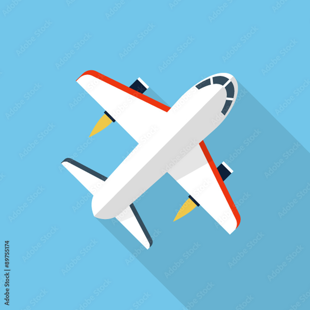 Vector airplane icon Stock Vector | Adobe Stock