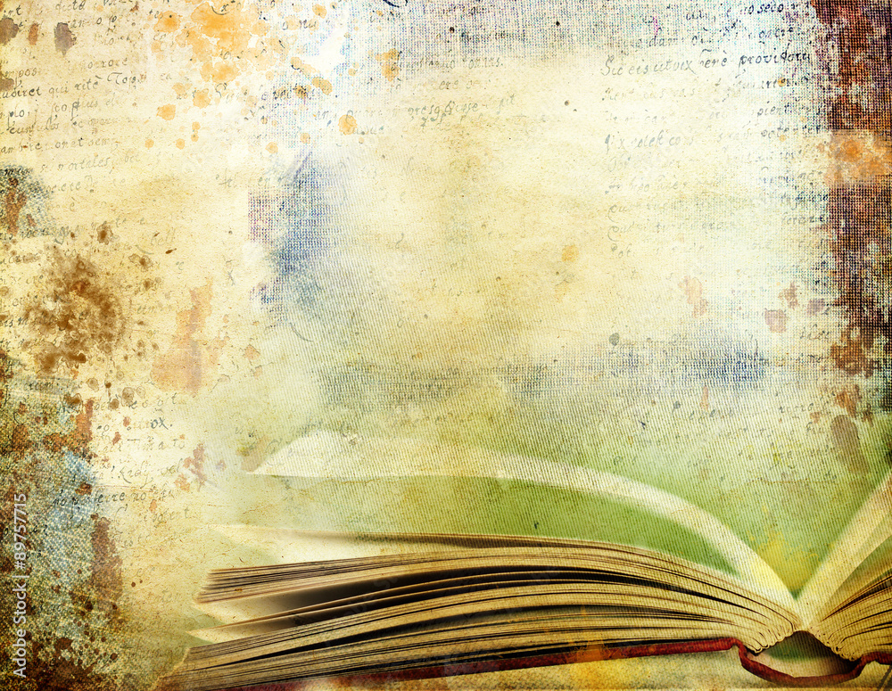 Vintage background with old books. Back to school concept Stock Photo ...