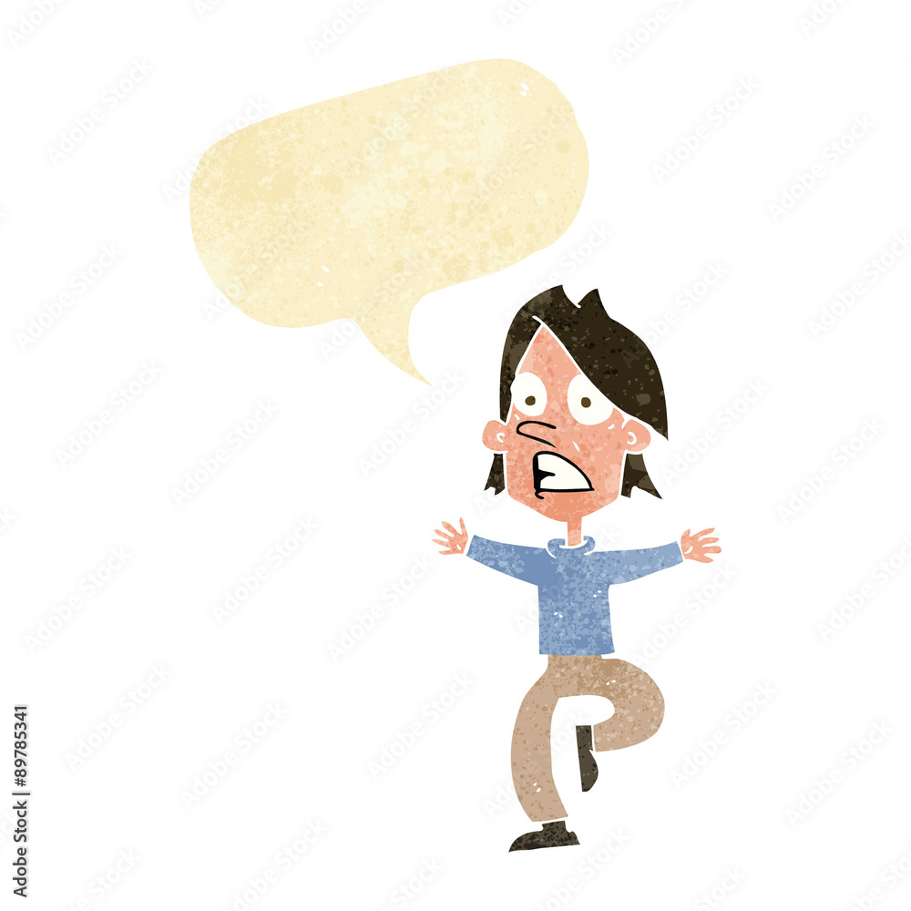 Panicking People Cartoon