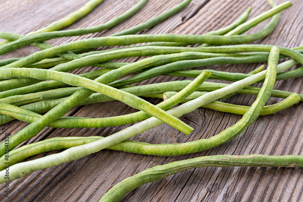 Foto de Yardlong Bean, organic long bean Yardlong bean is also known as ...