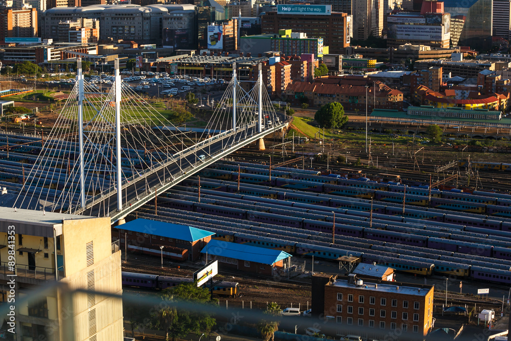 Nelson Mandela bridge- Johannesburg. A picture of the Nelson Mandela ...