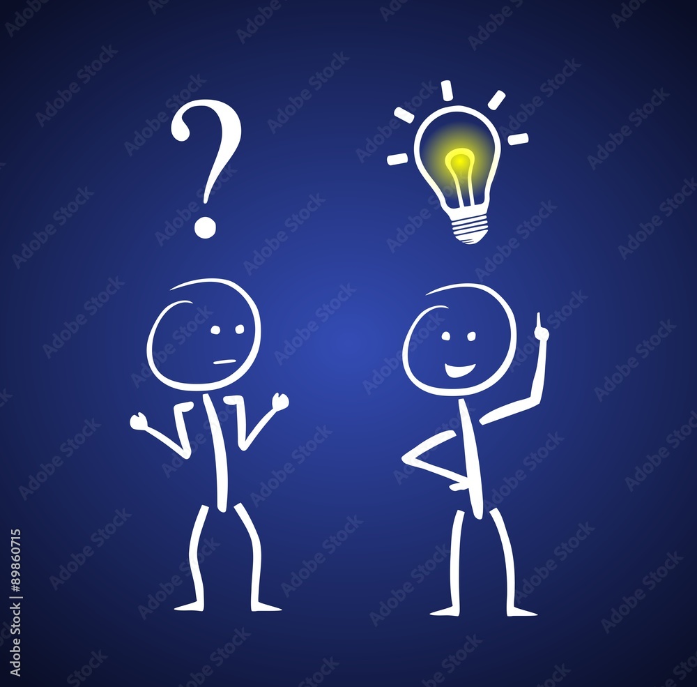 Problem / Problemlösung Stock-Vektorgrafik | Adobe Stock