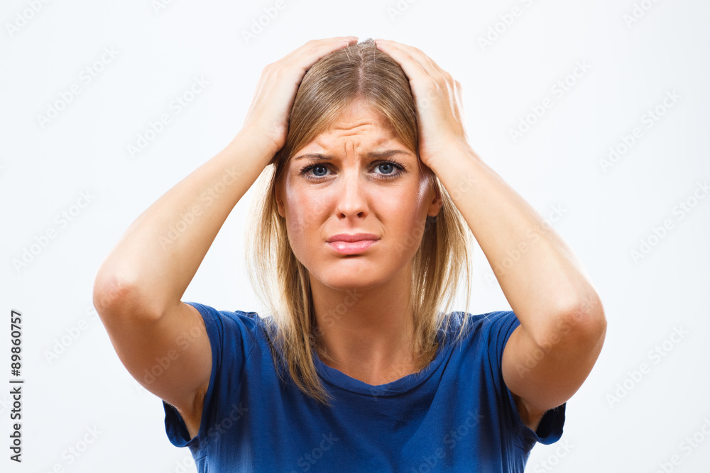 Desperate young woman Photos | Adobe Stock