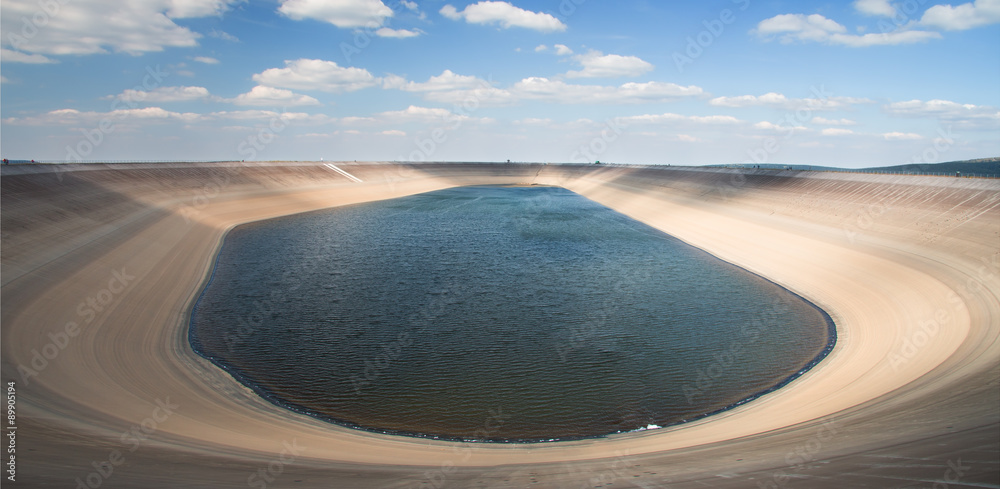 Photo of the water reservoire Dlouhe Strane.Hydroelectric pumped ...