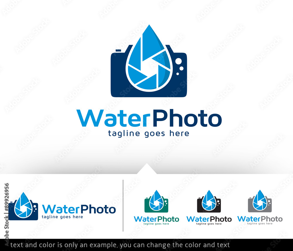 Underwater Photography Logo Design Template Vector Stock Vector | Adobe ...