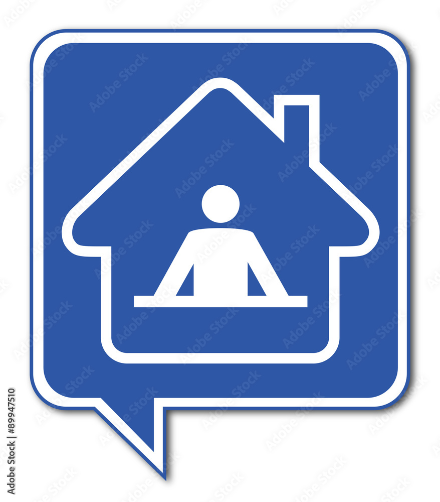 Vecteur Stock Logo maison et réception. Accueil. | Adobe Stock