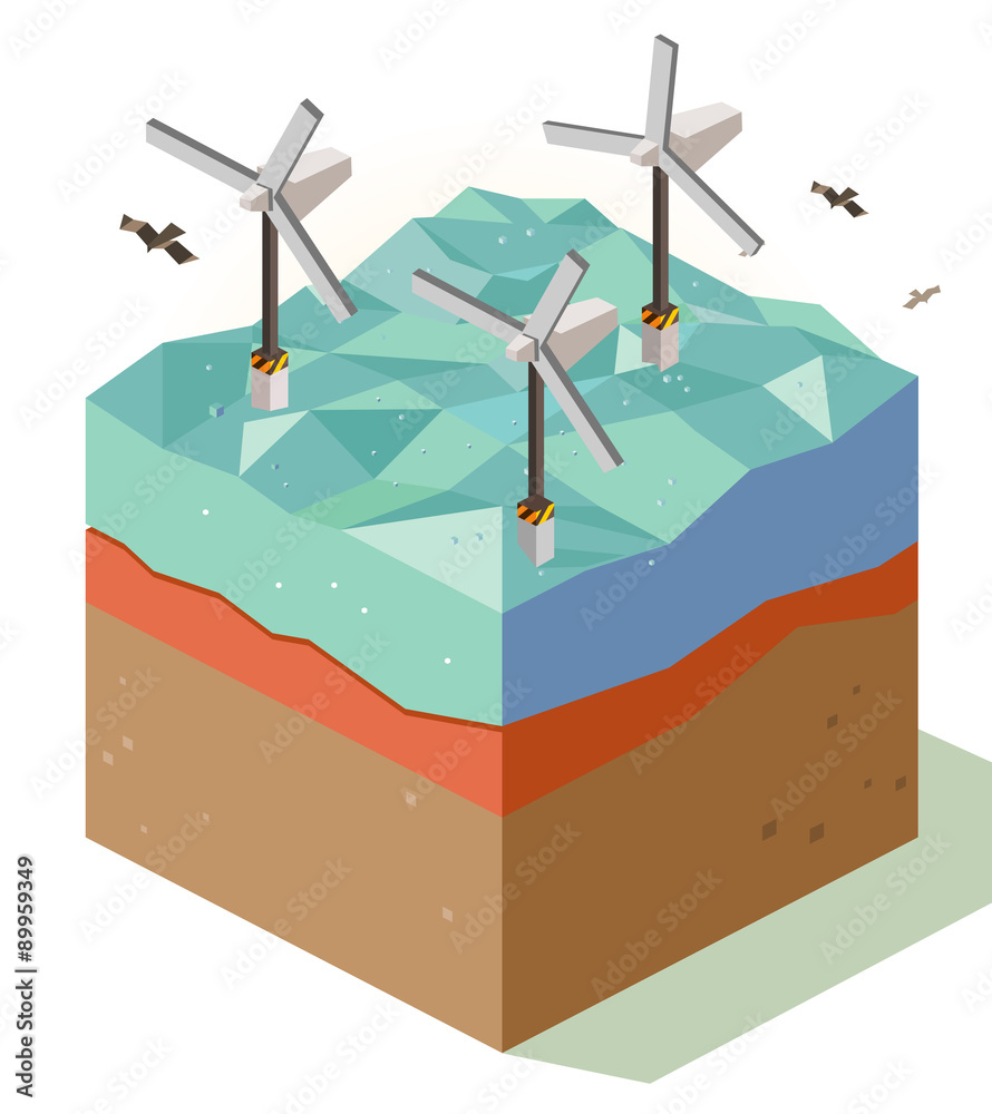 offshore Wind farm Stock Vector | Adobe Stock offshore Wind farm Stock Vector | Adobe Stock