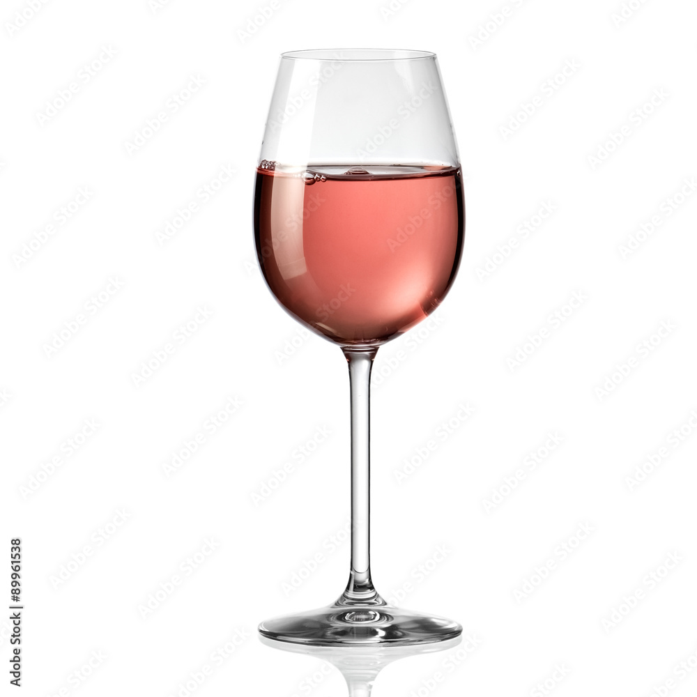 Rose wine glass Stock Photo | Adobe Stock