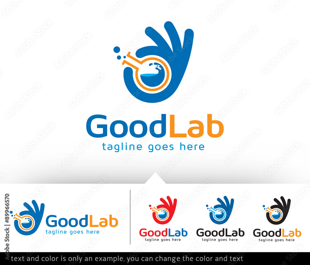 Good Lab Logo Template Design Vector Stock Vector | Adobe Stock