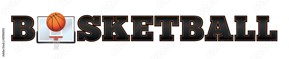 Basketball Word Art Illustration Stock Vector | Adobe Stock