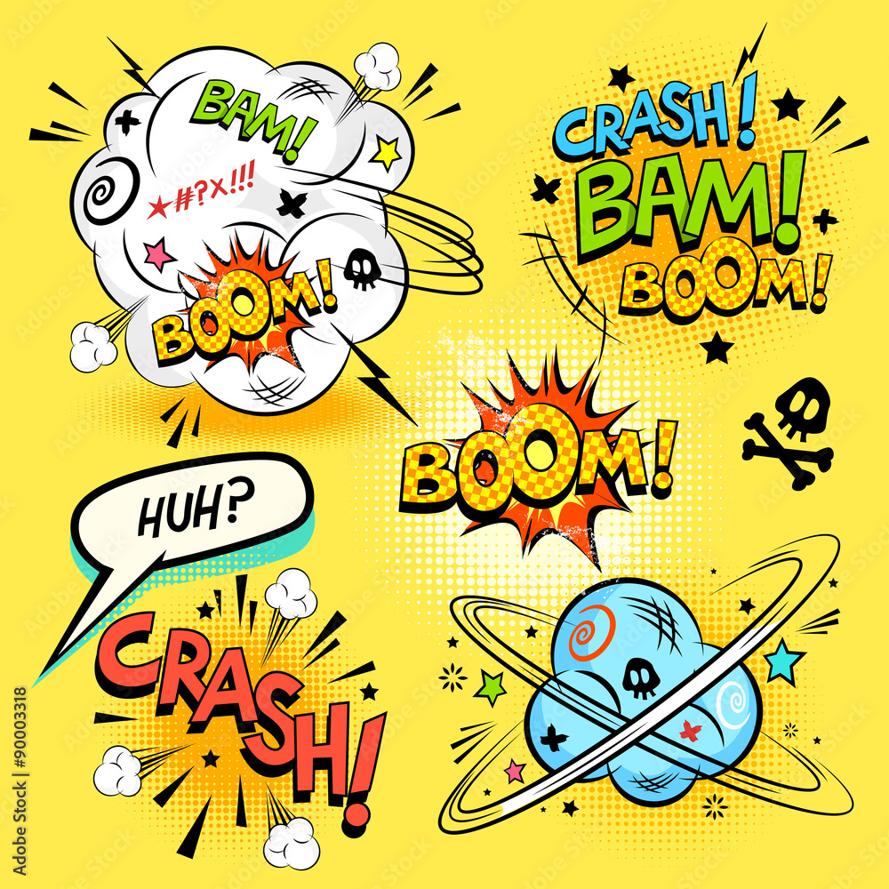Comic Book Actions - A collection of comic cartoon actions and design ...