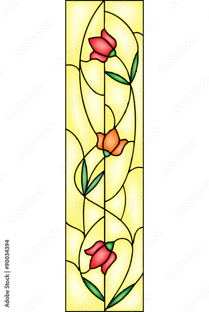 Stained Glass Tulips Patterns