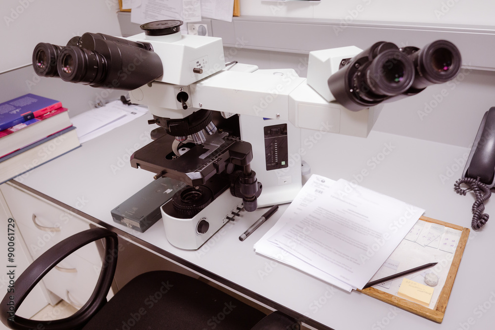 pathological anatomy / In the picture we see the workplace of a ...