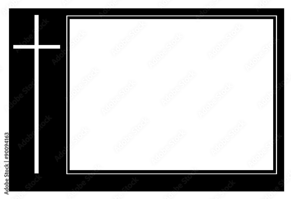 Funeral frame Stock-Illustration | Adobe Stock