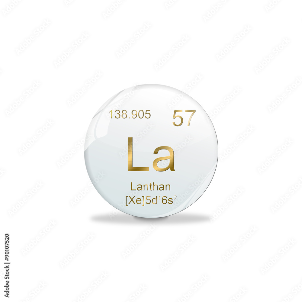 Periodensystem Kugel - 57 Lanthan Stock Illustration | Adobe Stock