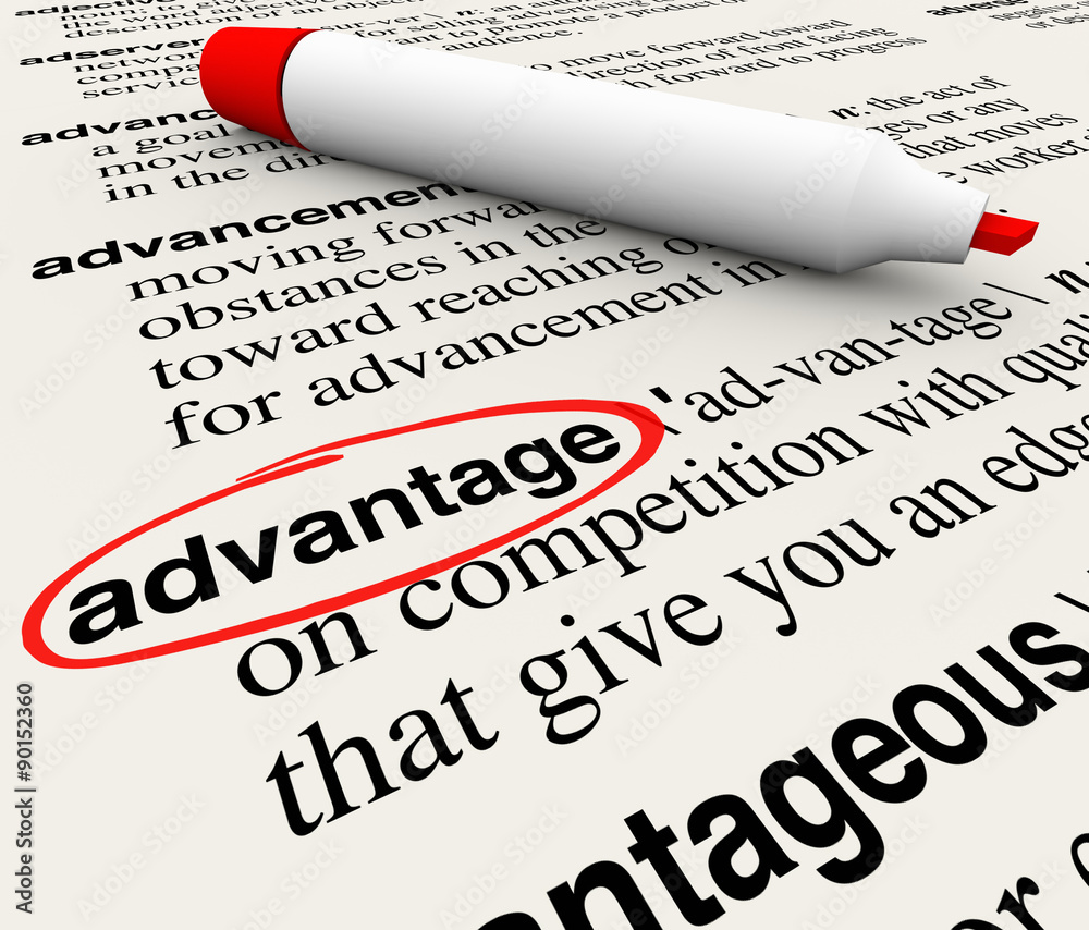 Advantage Dictionary Definition Word Circled Meaning Competitive ...