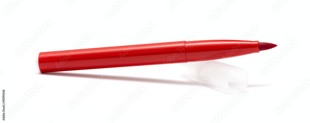 Red marker isolated on white background Stock Photo | Adobe Stock