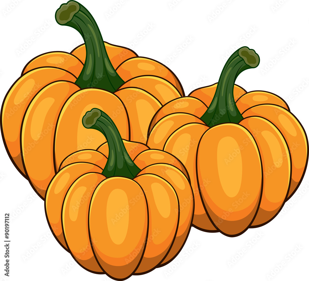 Cartoon pumpkin Stock Vector | Adobe Stock