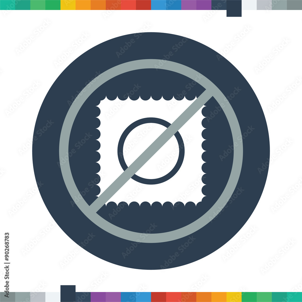 No Condom Sex Sign Stock Vector Adobe Stock