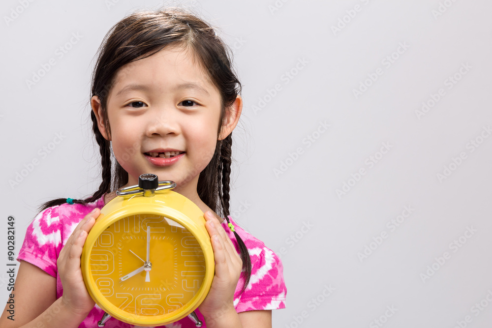 Child with Clock Background / Child with Clock / Child with Clock on ...
