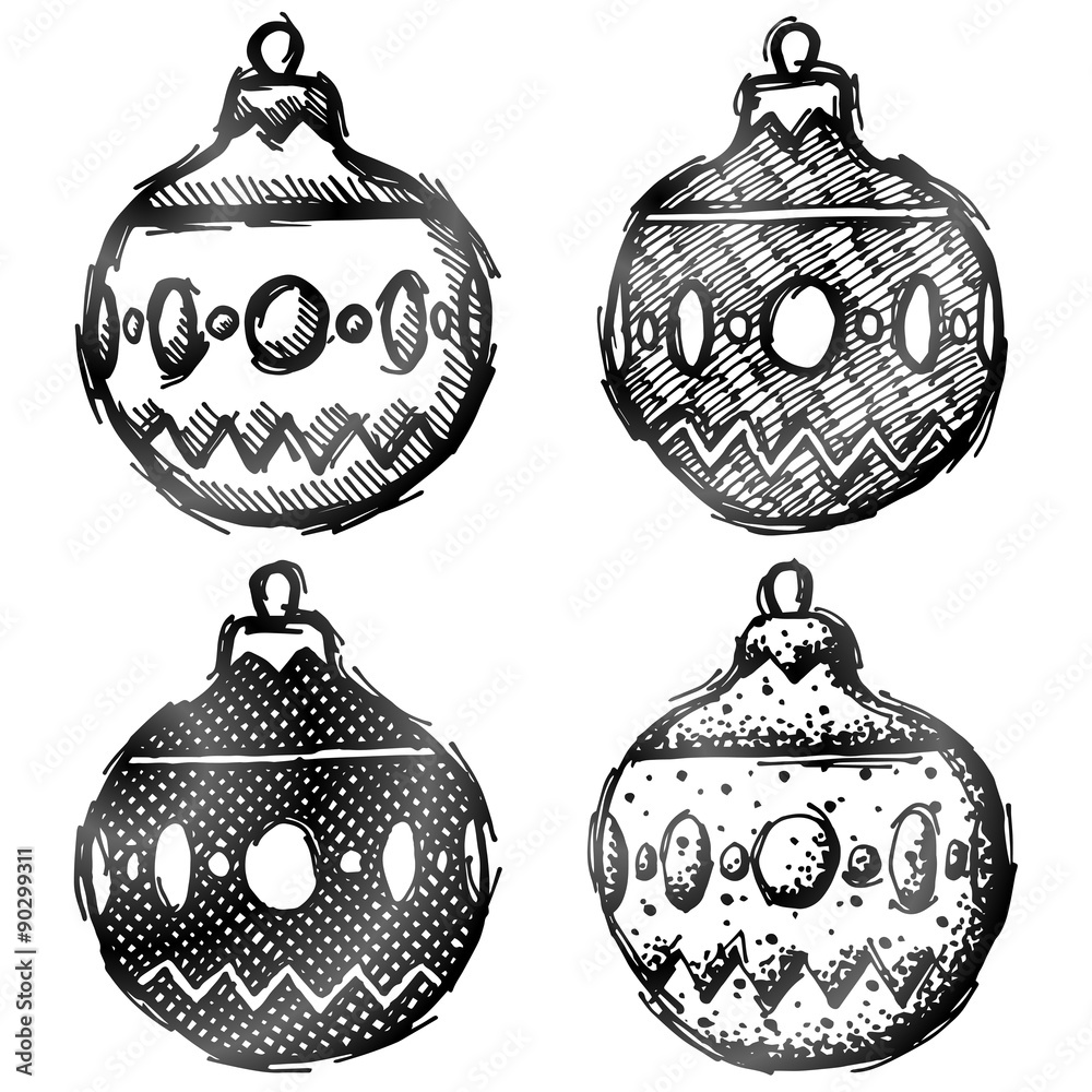 Christmas Ornament Drawing