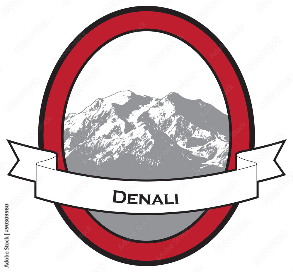 Vector illustration of Denali Stock Vector | Adobe Stock