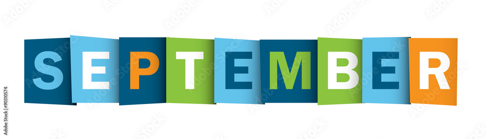 "SEPTEMBER" Vector Letters Icon Stock Vector | Adobe Stock