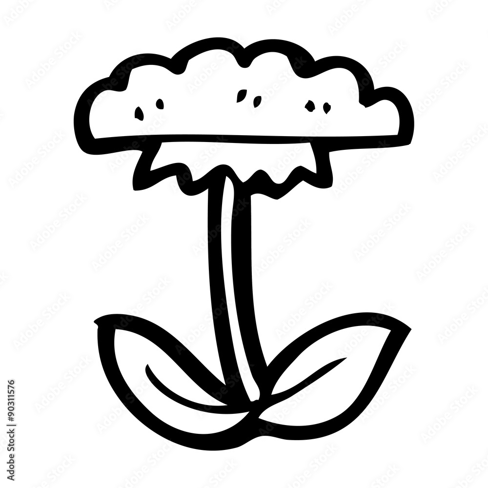 cartoon flower symbol Stock Vector | Adobe Stock