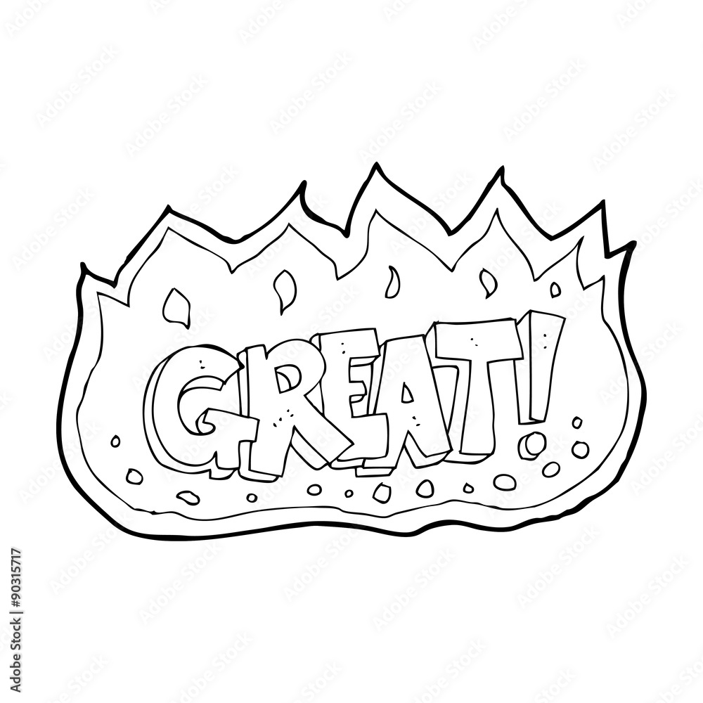 cartoon great symbol Stock Vector | Adobe Stock