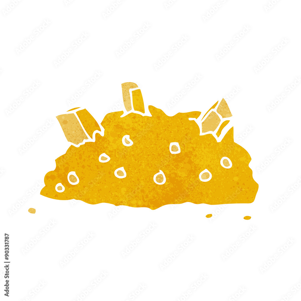 cartoon pile of gold Stock Vector | Adobe Stock