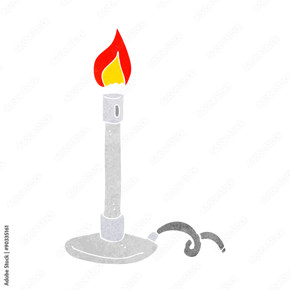 cartoon bunsen burner Stock Vector | Adobe Stock