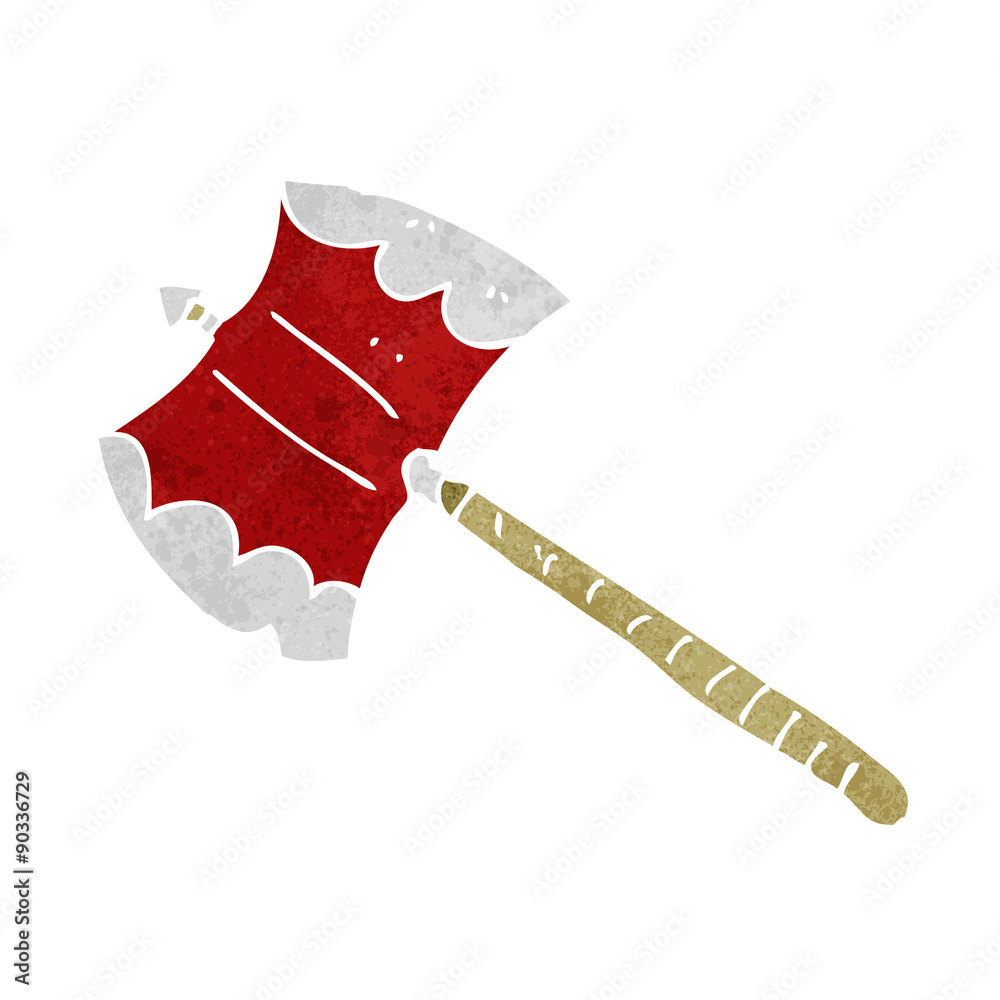 Double Sided Red Axe