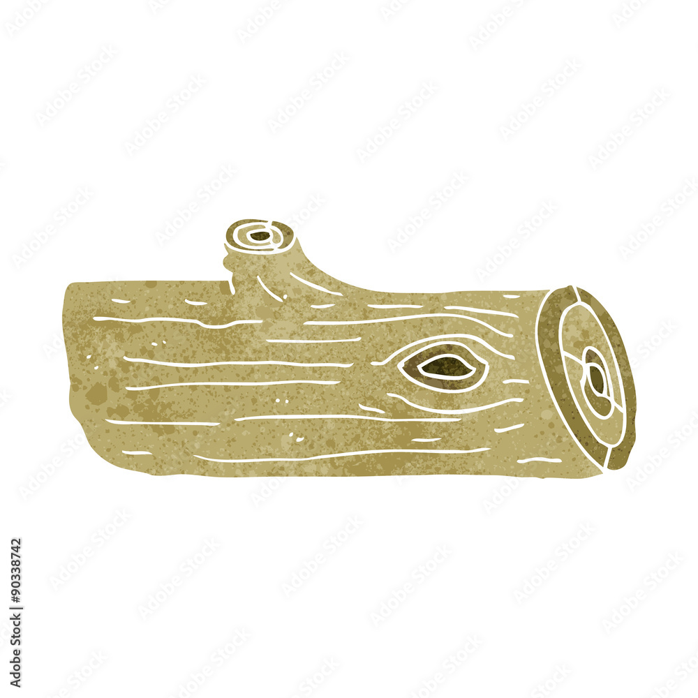 cartoon log Stock Vector | Adobe Stock