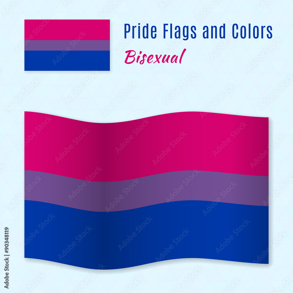 Bisexual pride flag with correct color scheme. Stock-Vektorgrafik ...