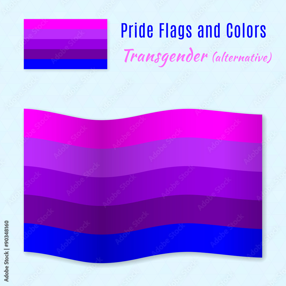 Transgender pride flag with correct color scheme Stock Vector | Adobe Stock