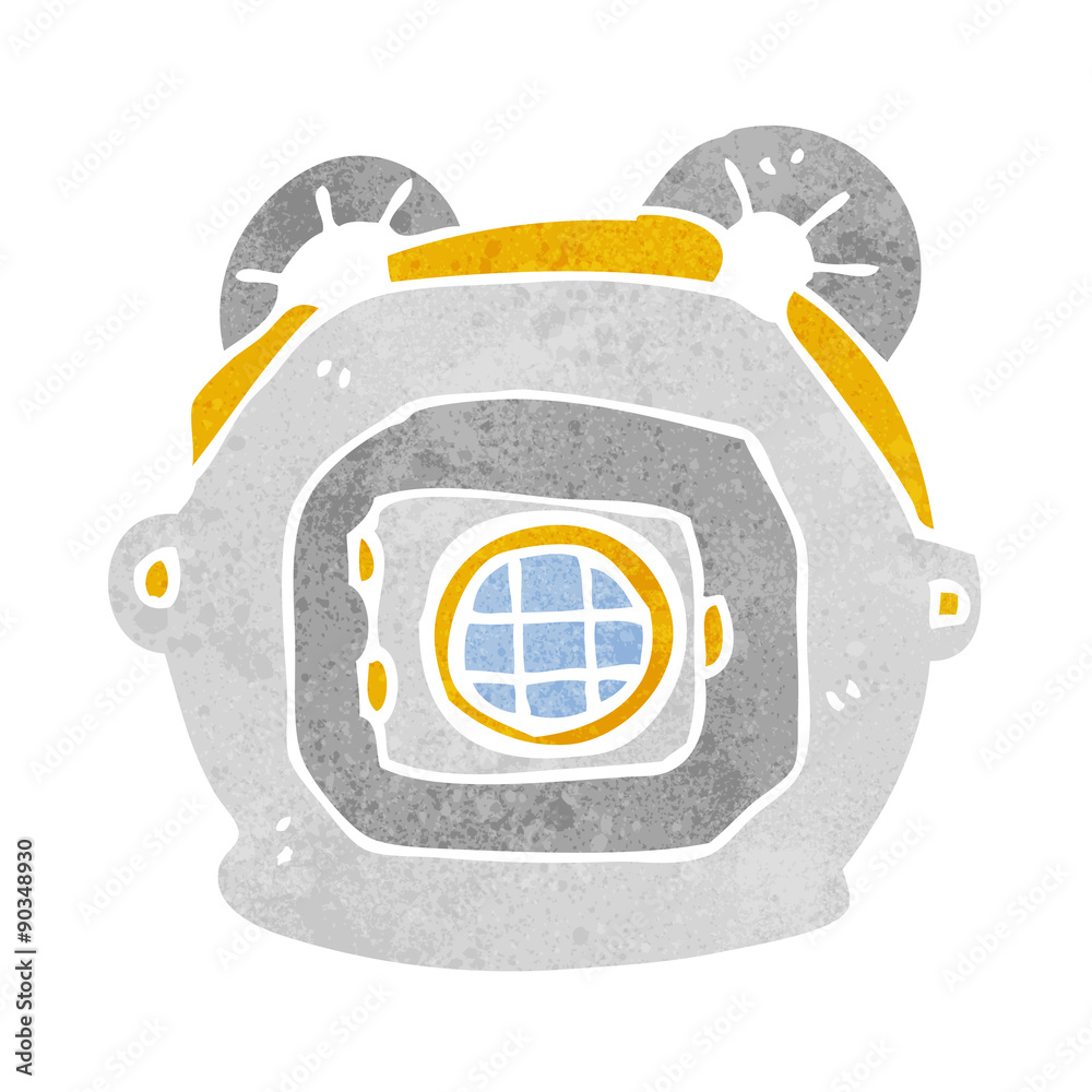 cartoon old deep sea diver helmet Stock Vector | Adobe Stock