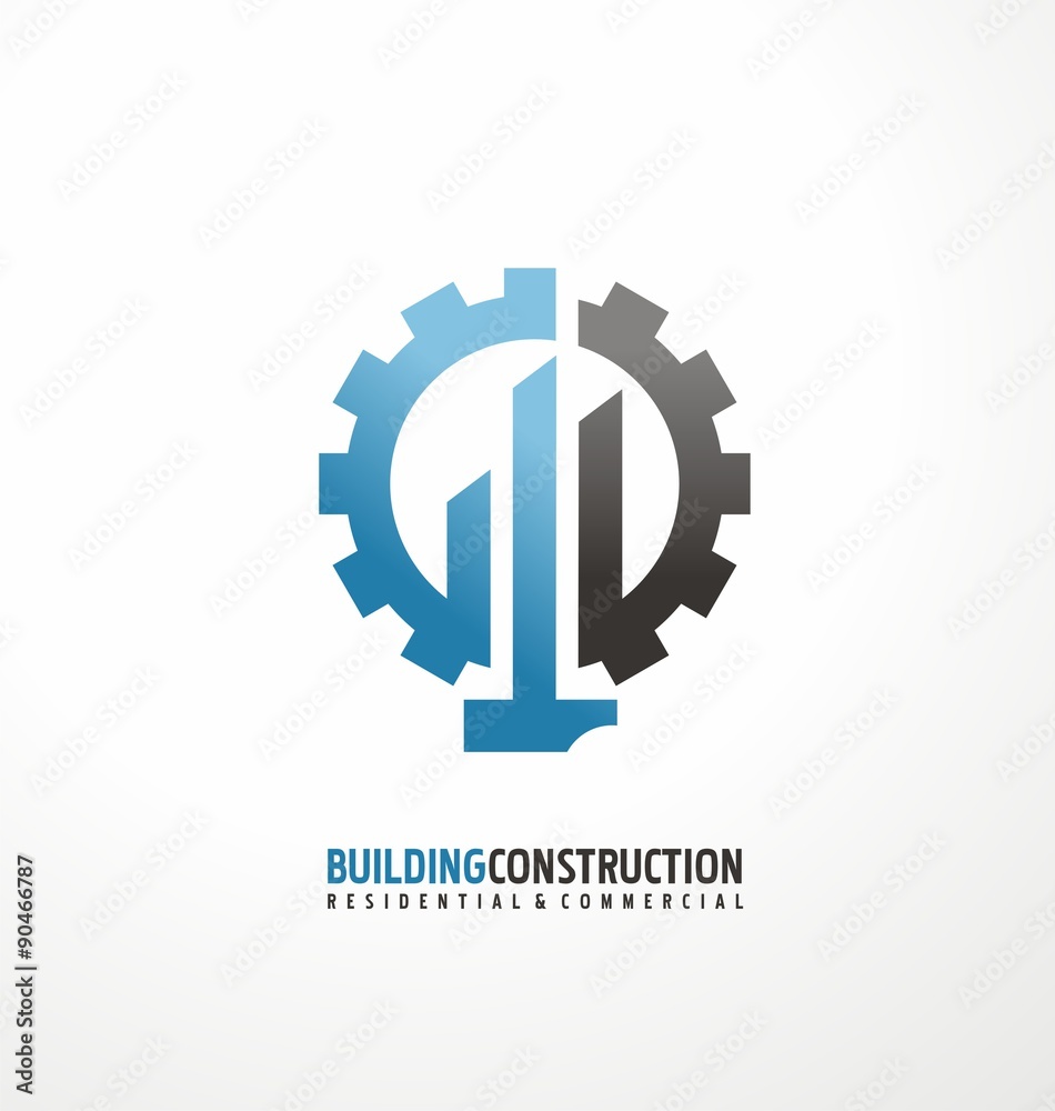Building construction and engineering logo design concept Stock Vector ...