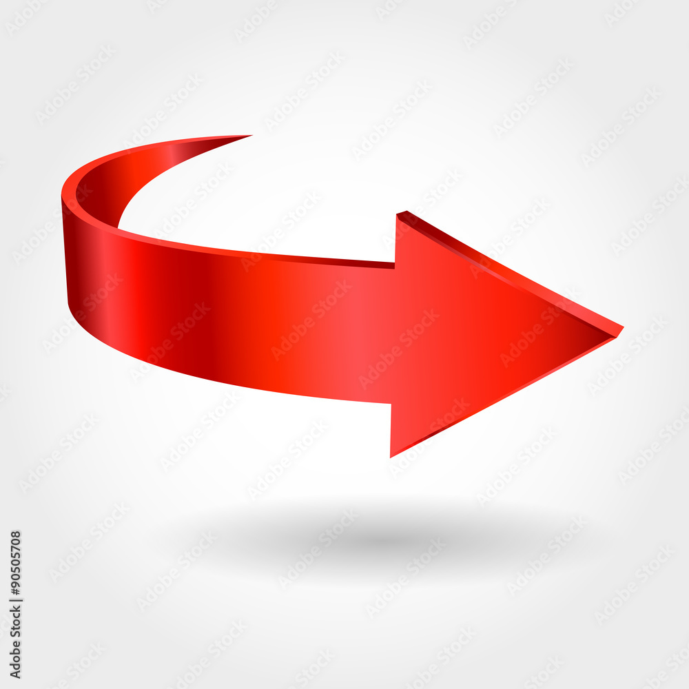 Red arrow Stock Vector | Adobe Stock