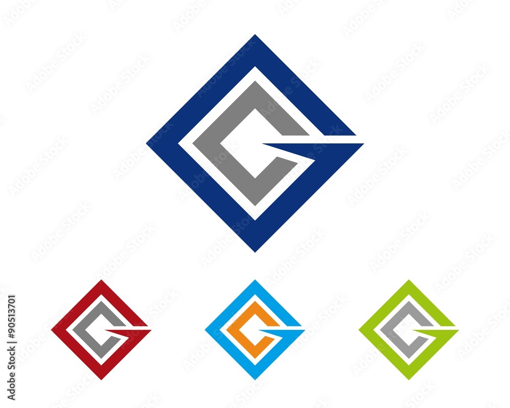cg gc logo 3 template Stock Vector | Adobe Stock