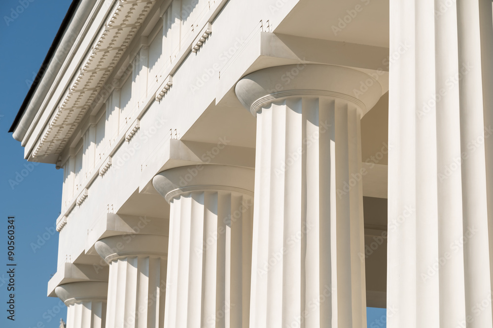 Doric Columns Of Ancient Greek Temple Stock Photo | Adobe Stock