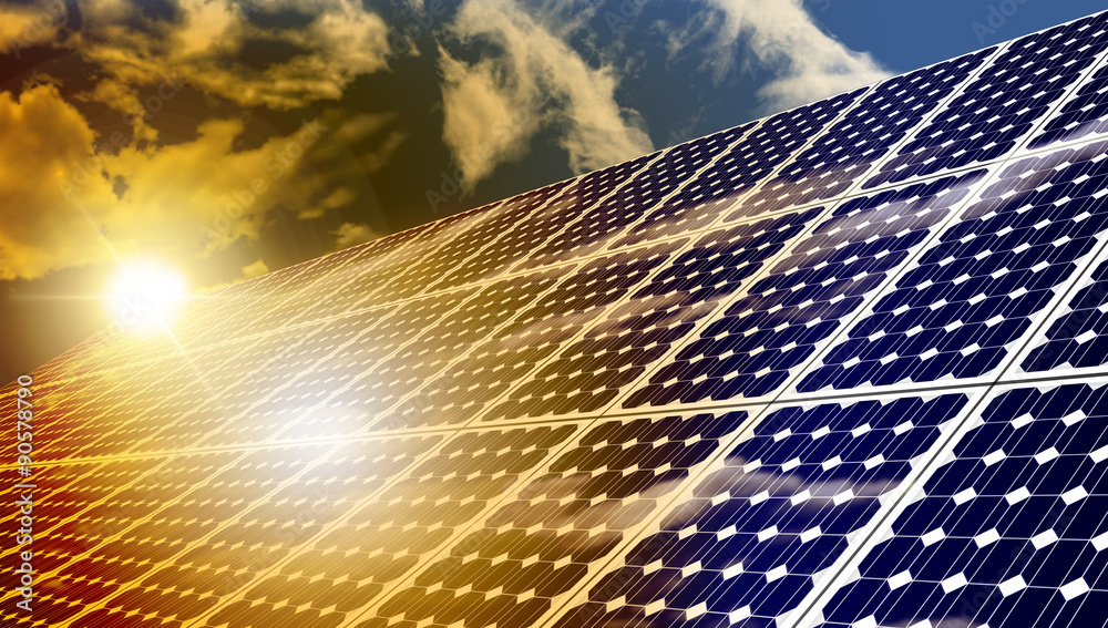 Solar Panels Stock Illustration | Adobe Stock