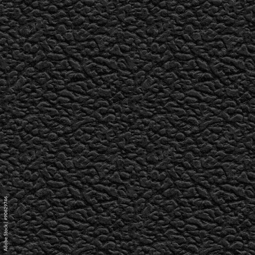 Black Vector Seamless Realistic Leather Texture Stock Vector Adobe Stock
