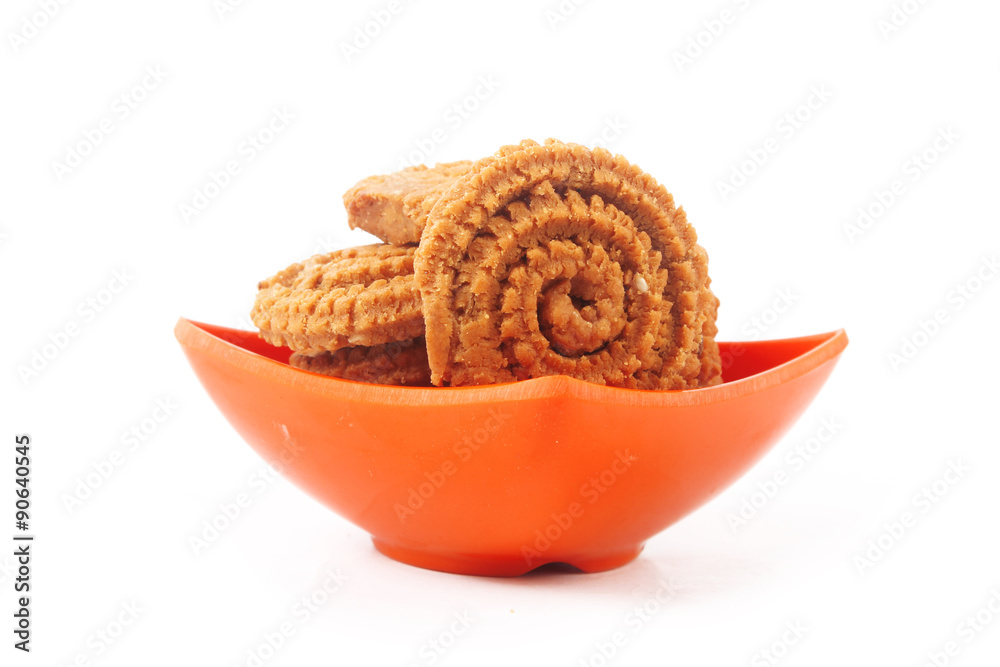 very tasty Indian Snack Chakli. Stock Photo | Adobe Stock