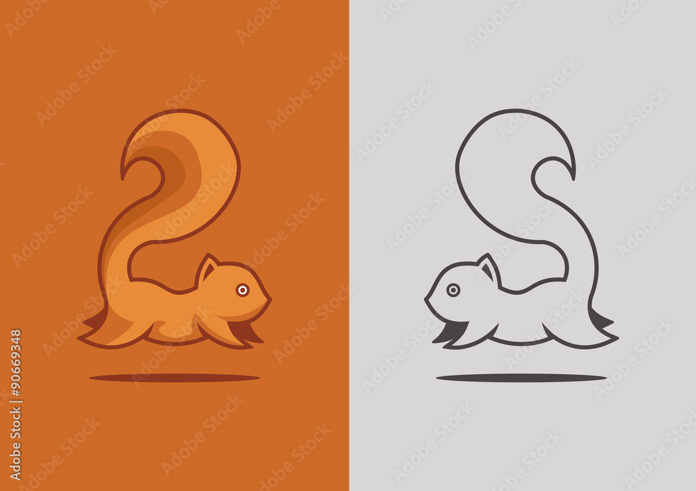 squirrel Stock Vector | Adobe Stock