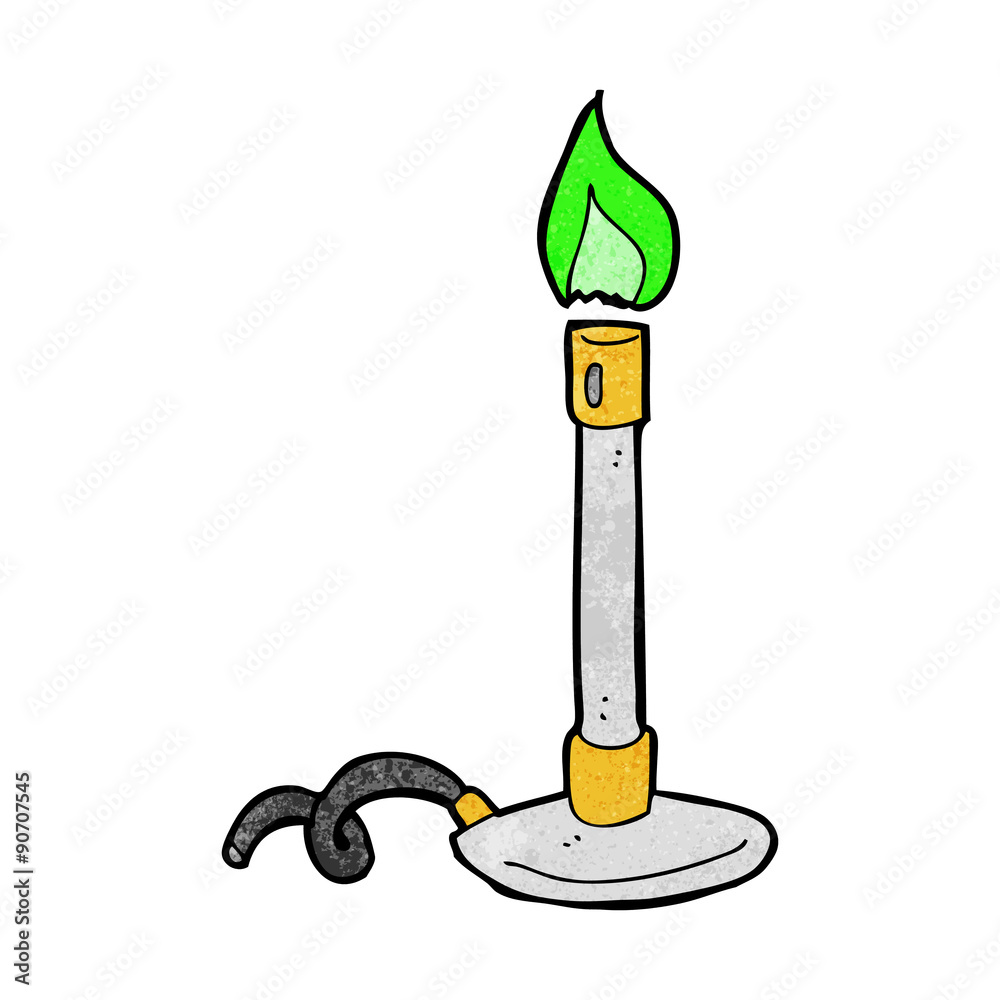 cartoon bunsen burner Stock Vector | Adobe Stock