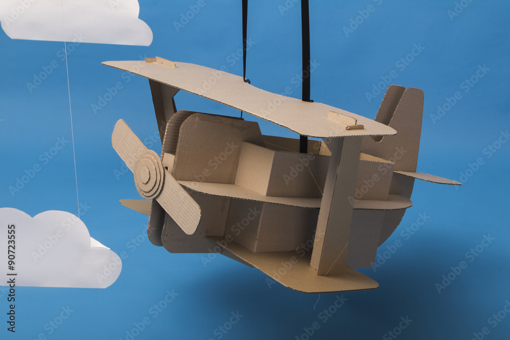 cardboard airplane Stock Photo | Adobe Stock