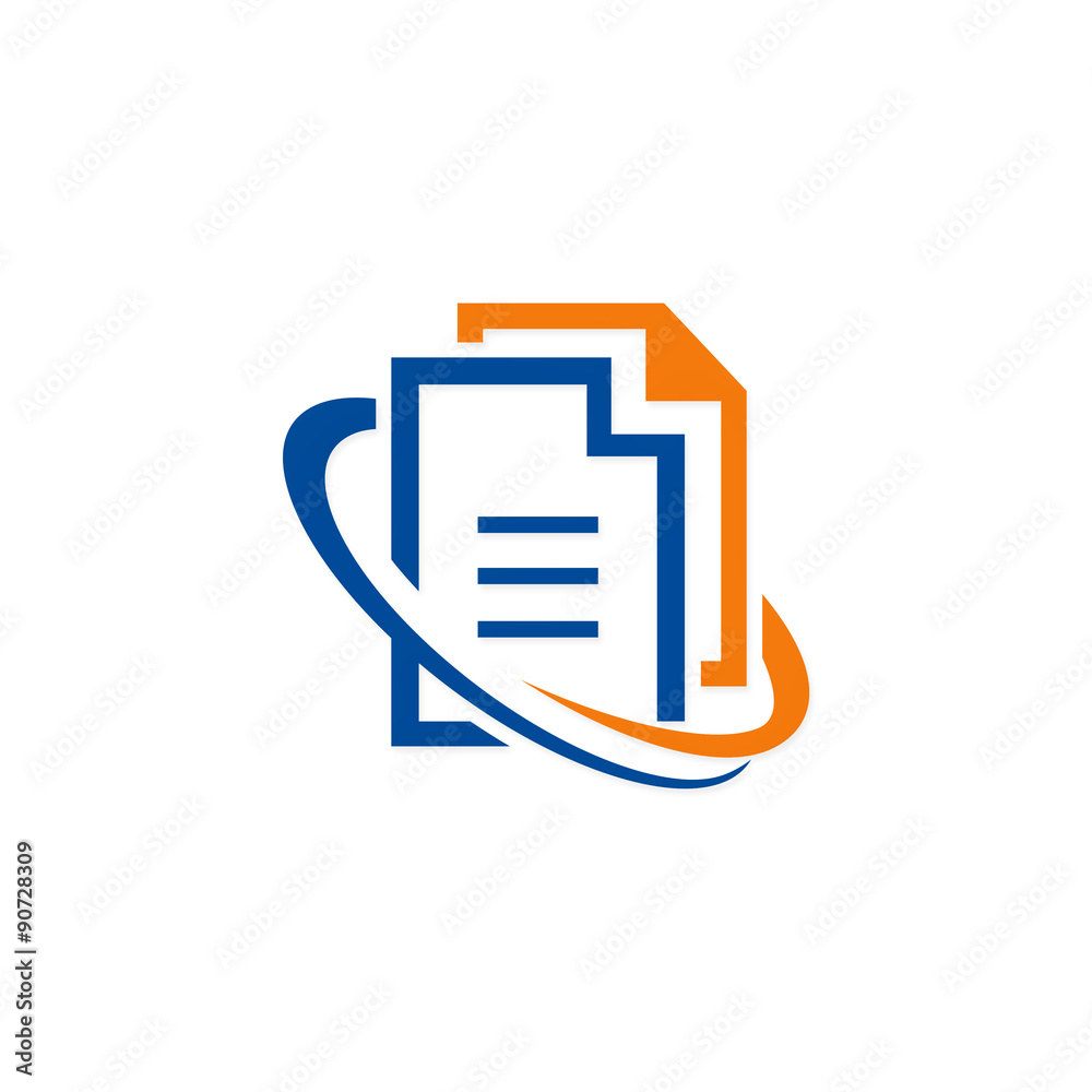 data file business finance upload logo Stock Vector | Adobe Stock